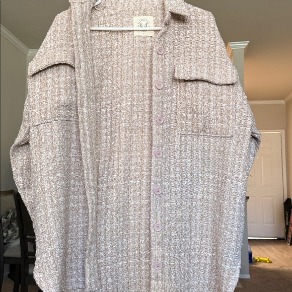 Fantastic Fawn | Jackets & Coats | Fantastic Fawn Tan Textured Blazer ...
